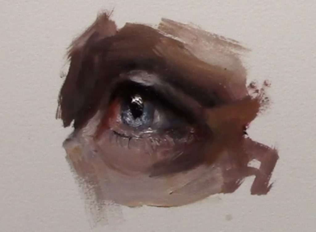 An Eye Painted in Oil - Kara Bullock Art School