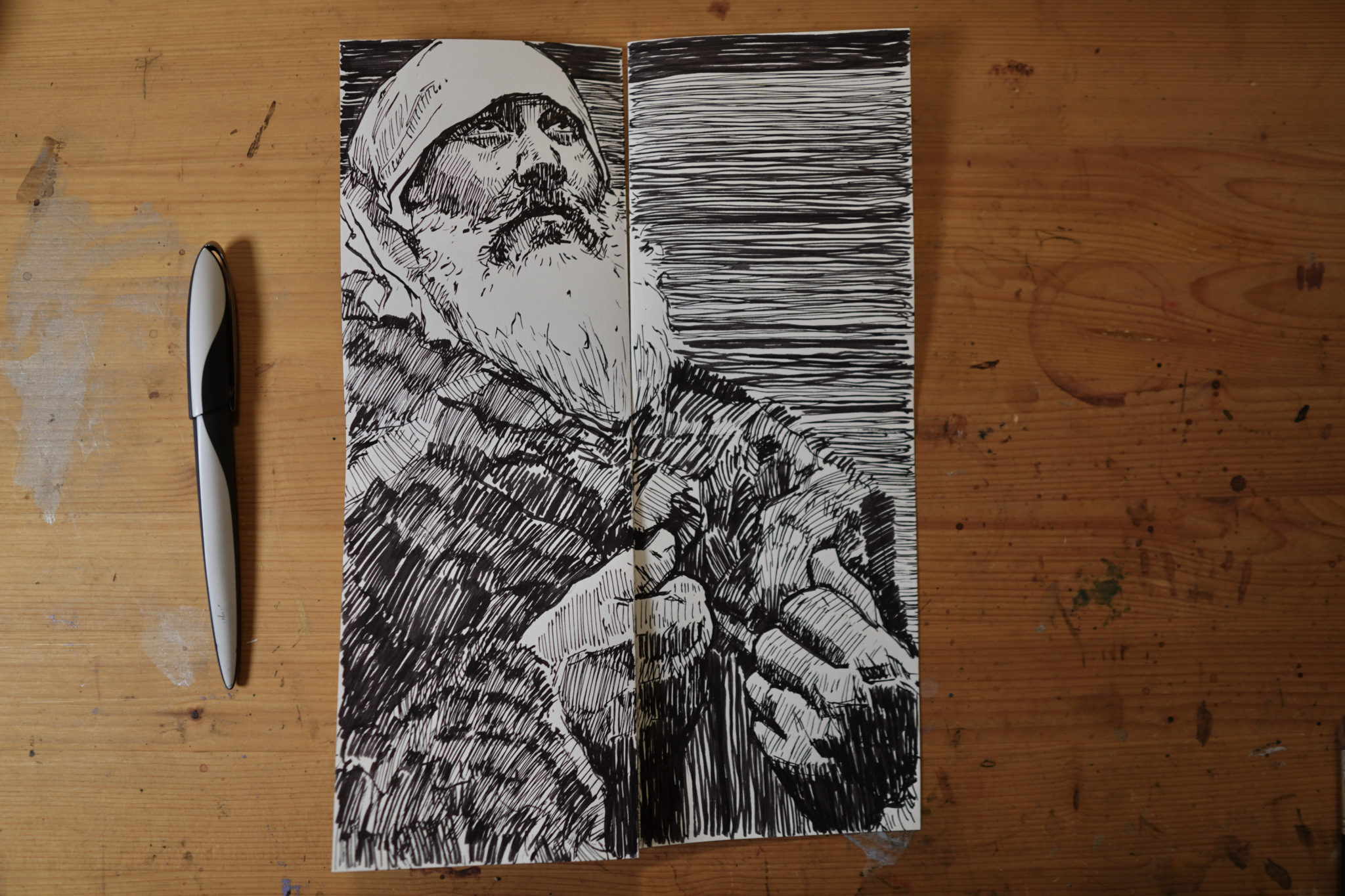 CALLIGRAPHY PEN PORTRAITURE - Kara Bullock Art School