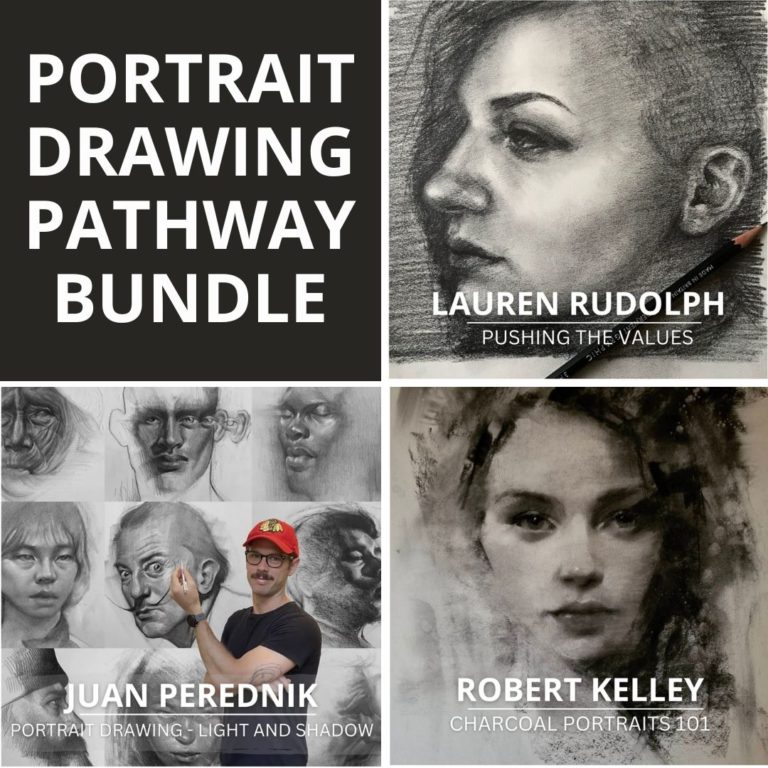 PORTRAIT DRAWING PATHWAY BUNDLE - Kara Bullock Art School