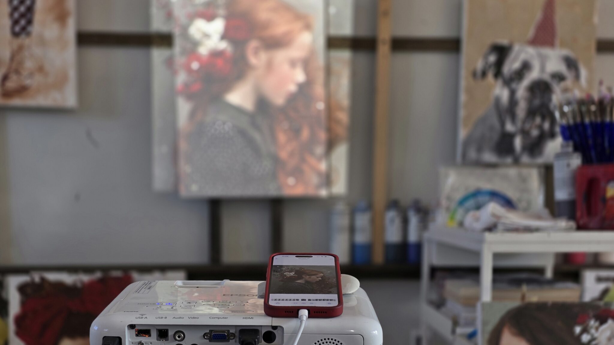 Starting Smart: Using a Projector as a Design Tool for Artists
