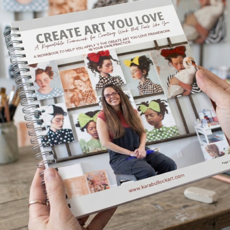 CREATE ART YOU LOVE WORKBOOK - Kara Bullock Art School